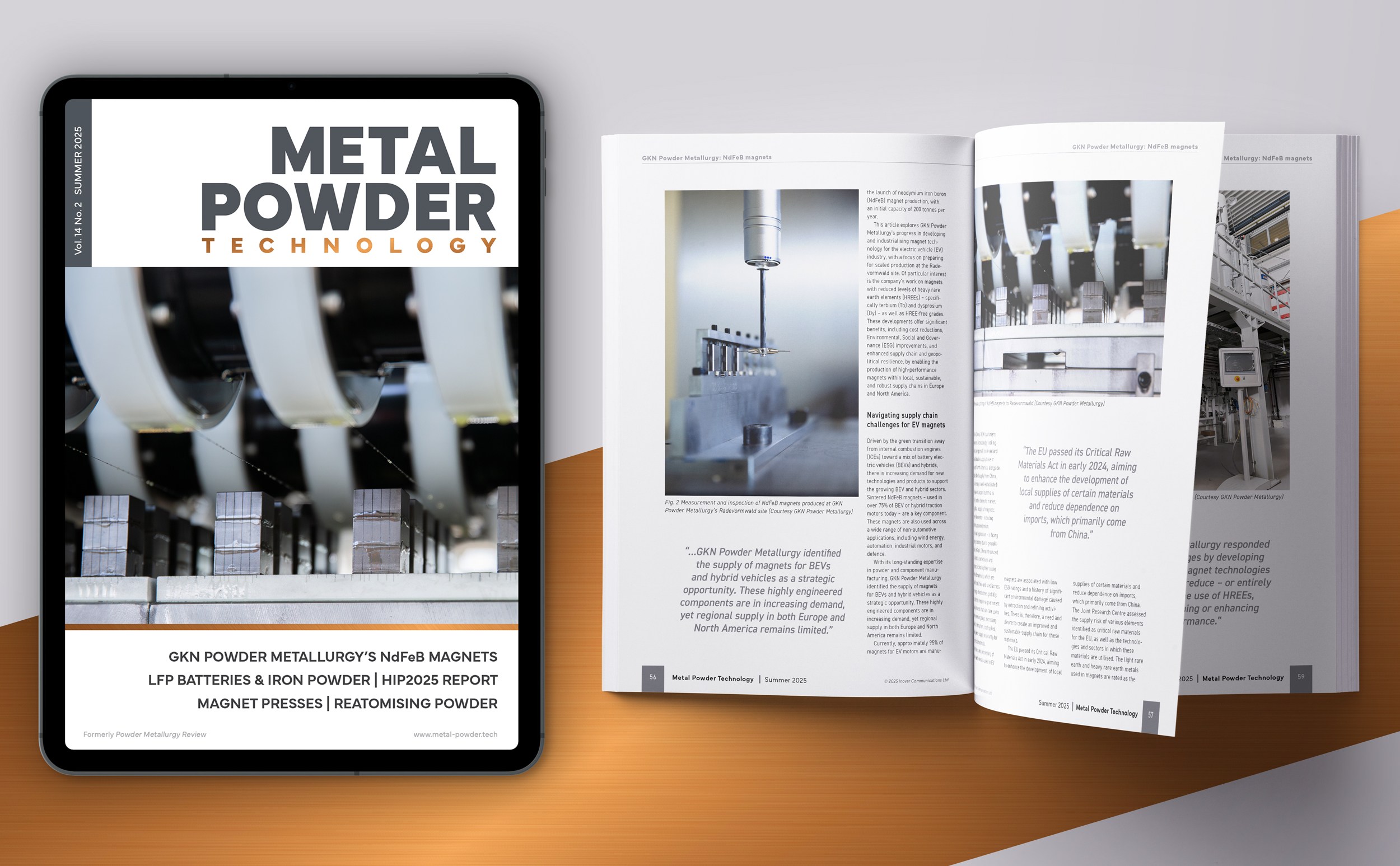 Our metal powder technology publications